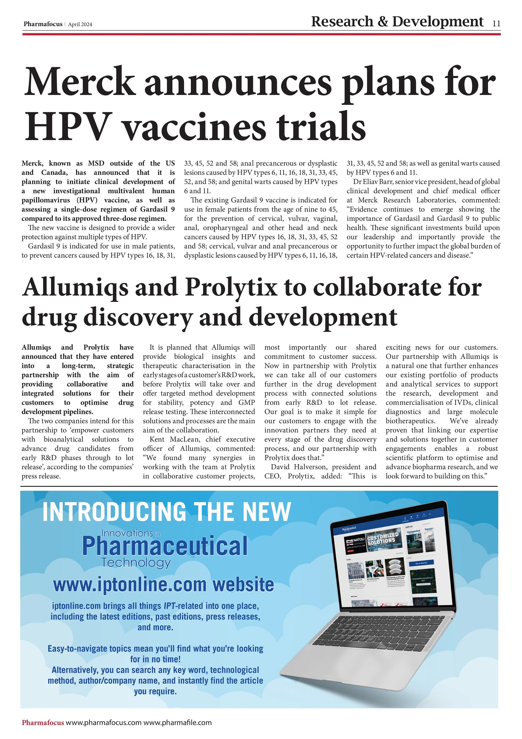 Allumiqs and Prolytix to collaborate for drug discovery and development