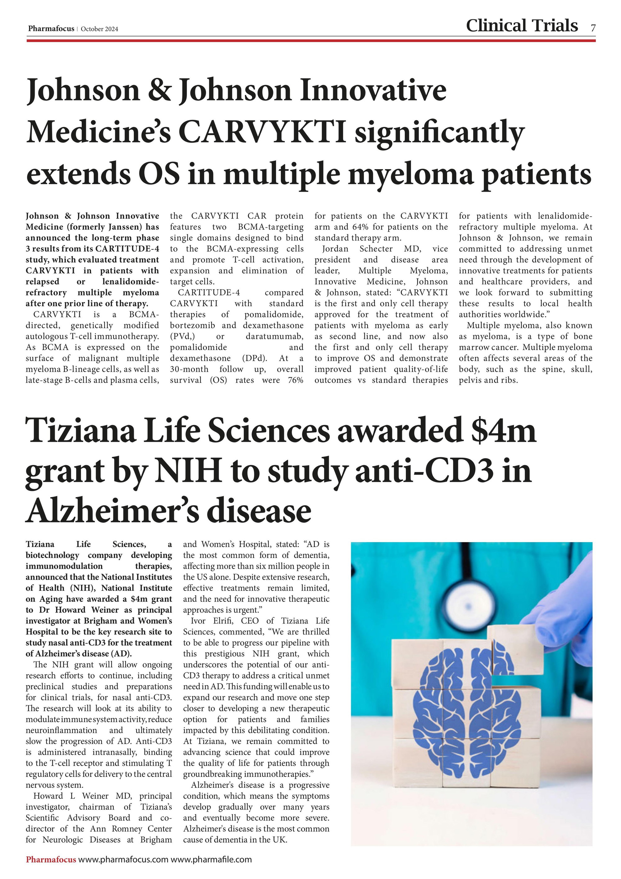 Johnson & Johnson Innovative Medicine’s CARVYKTI extends OS in multiple ...