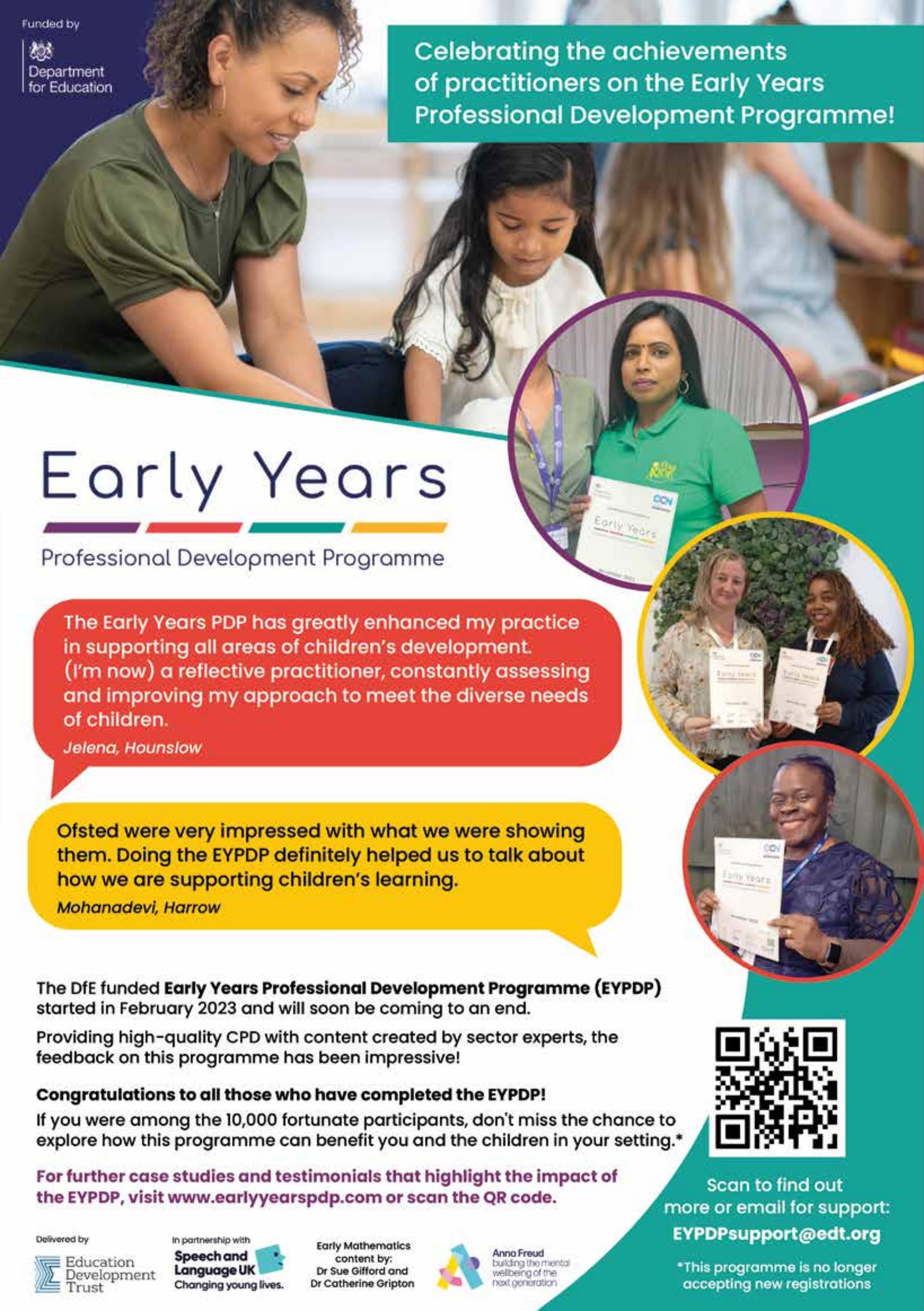 Advert: Early Years Professional Development Programme