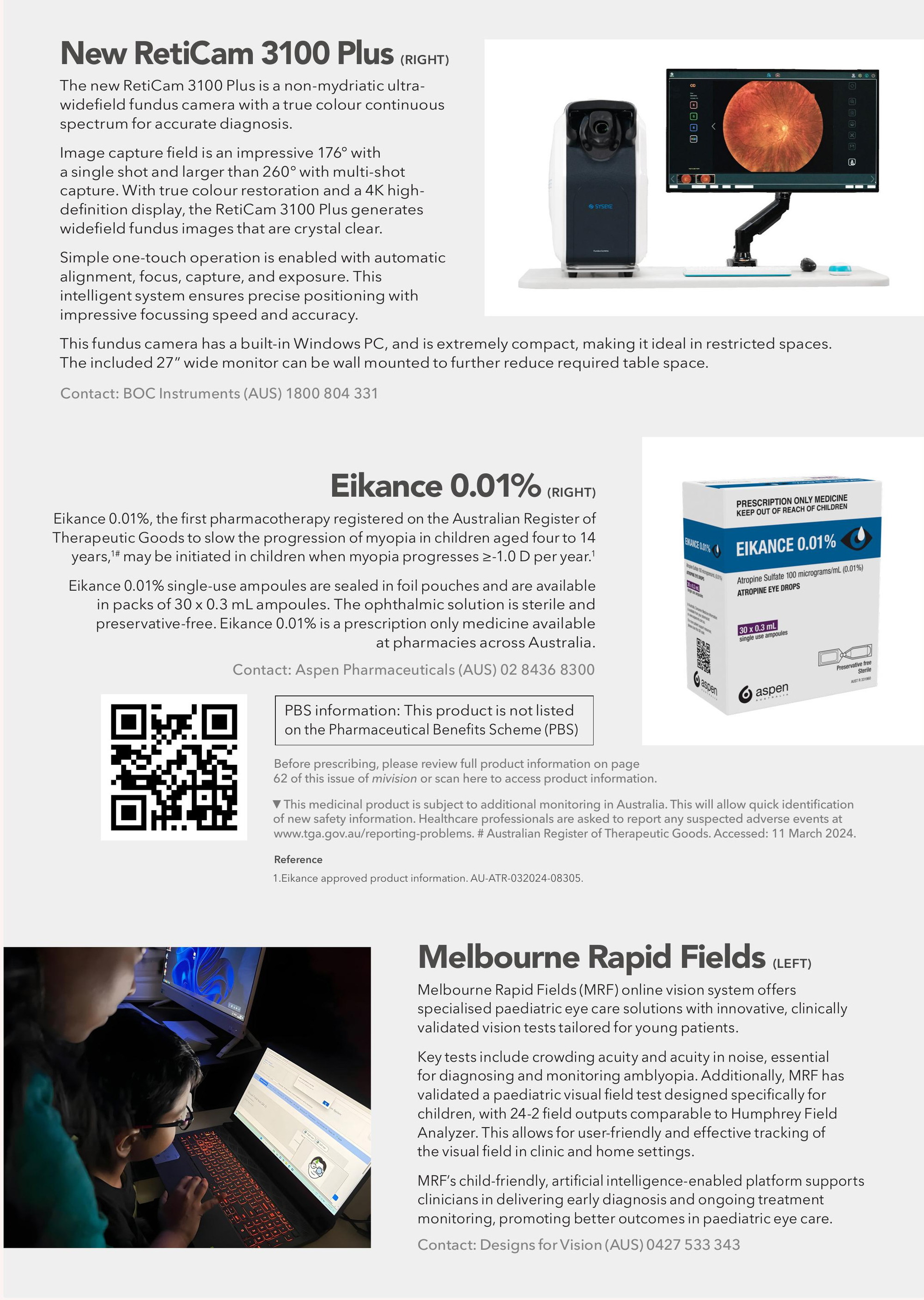 mi ophthalmology products