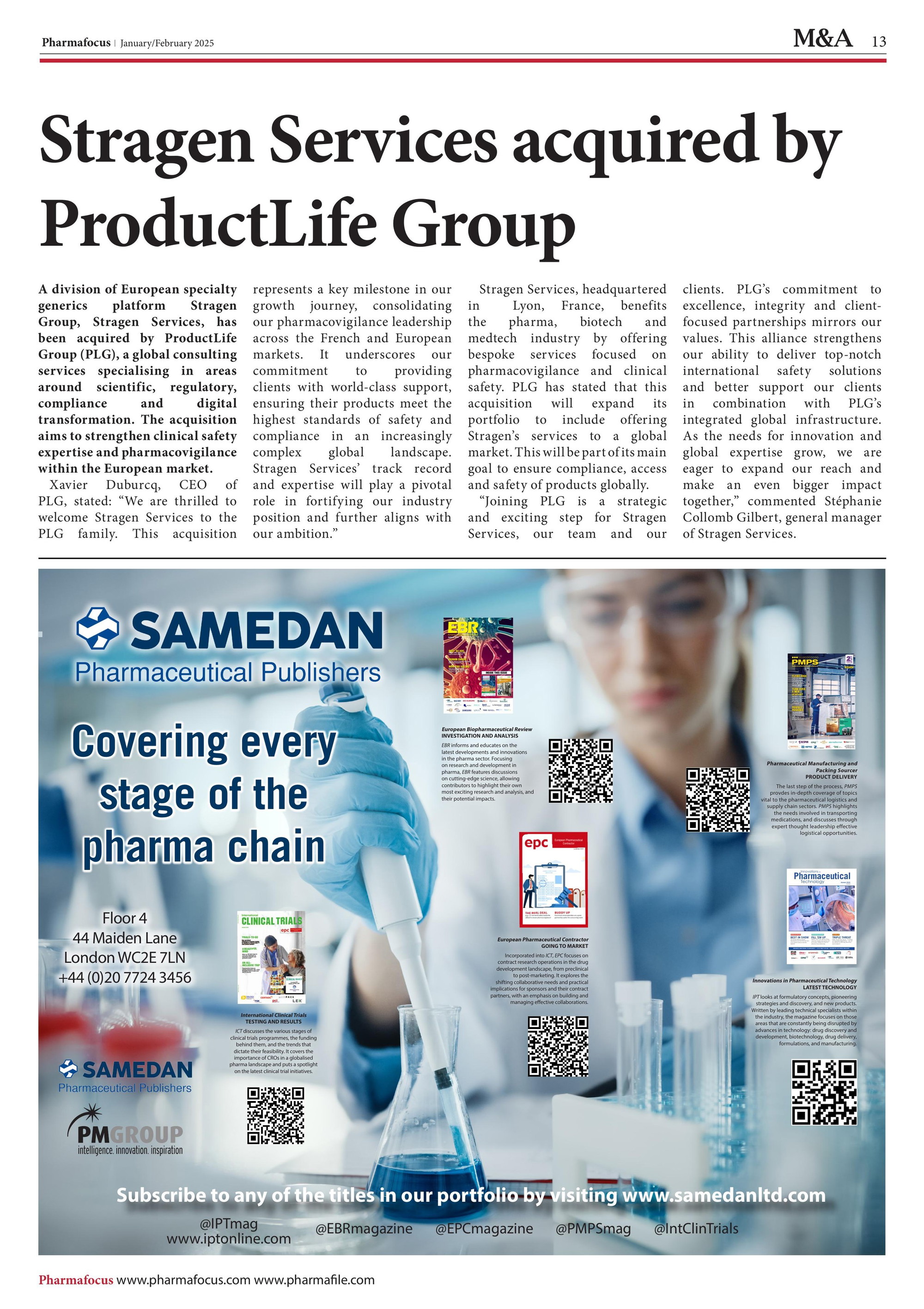 Stragen Services acquired by ProductLife Group