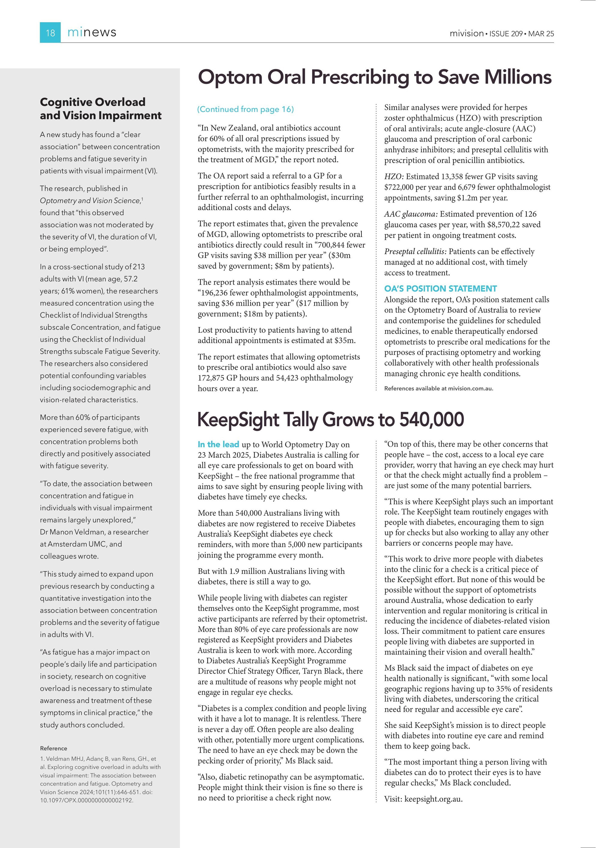 KeepSight Tally Grows to 540,000