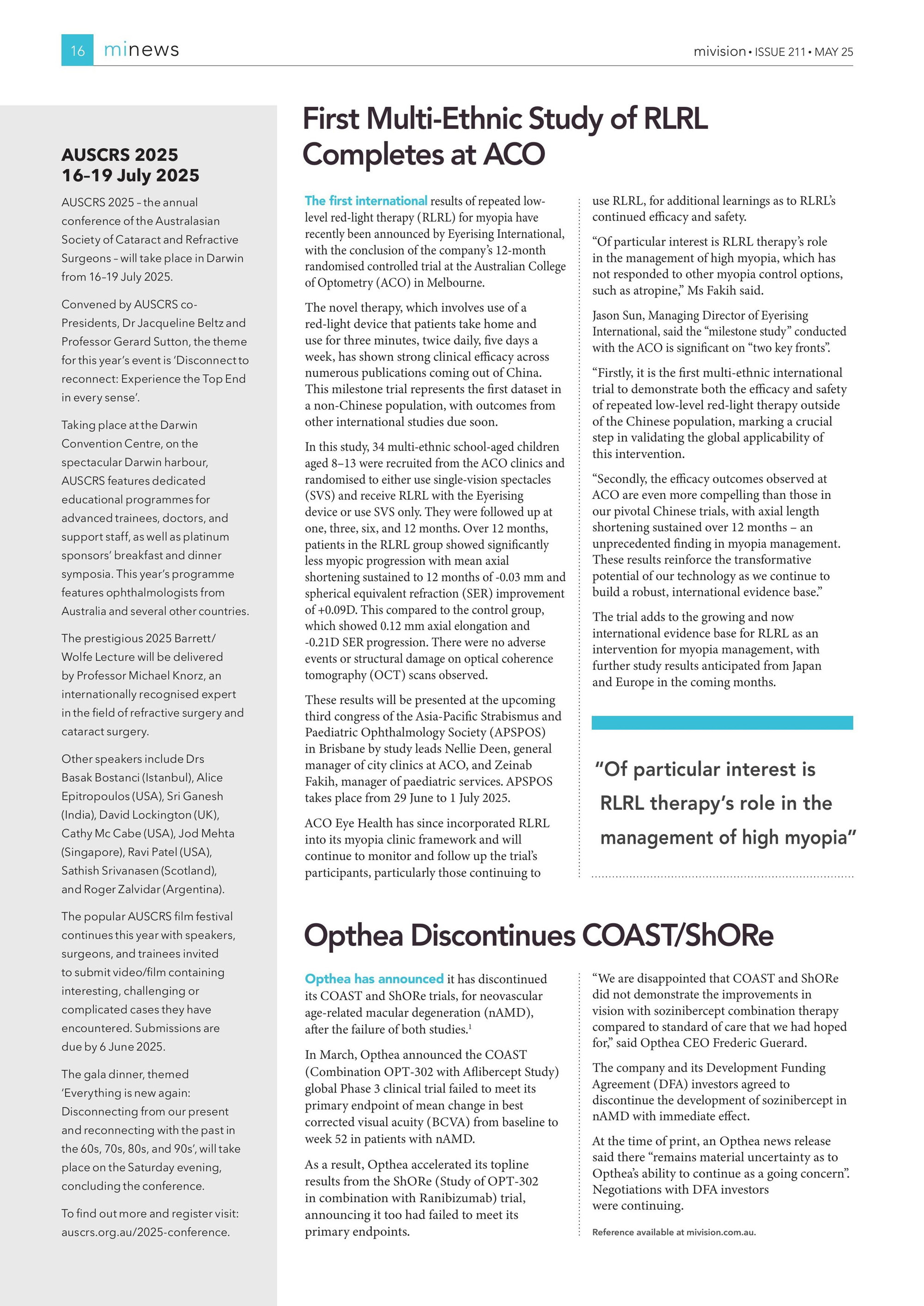 AUSCRS 2025 16 –19 July 2025