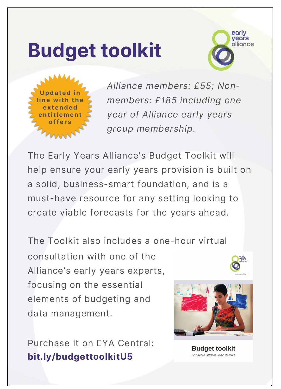 Advert: Budget toolkit