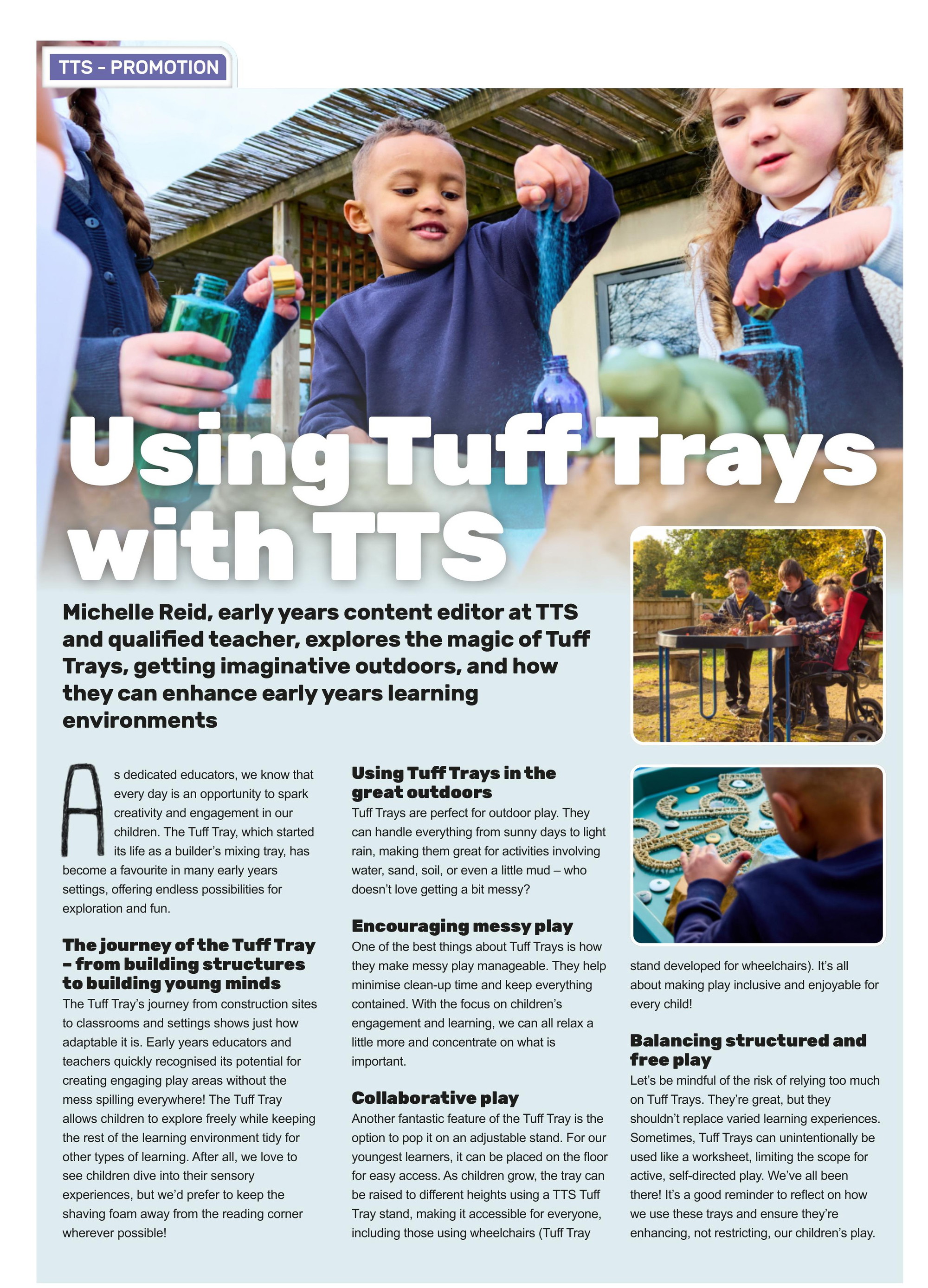 Using Tuff Trays with TTS