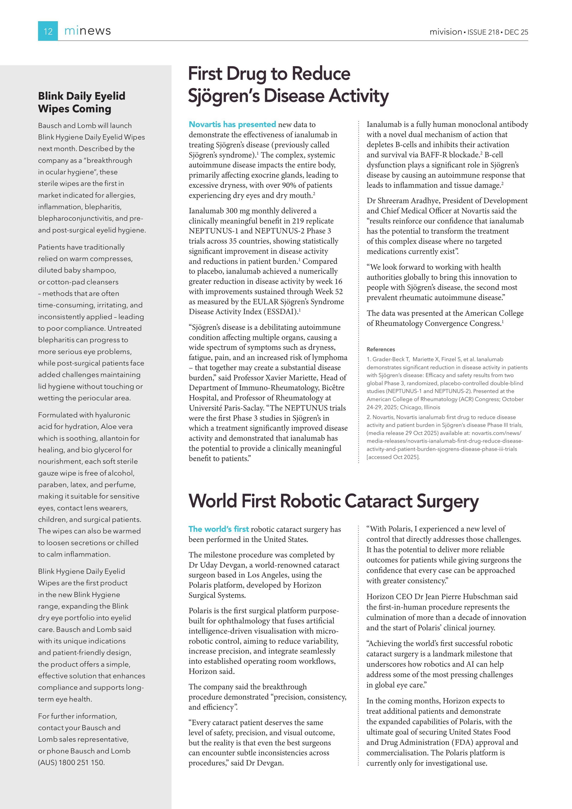 Blink Daily Eyelid Wipes Coming