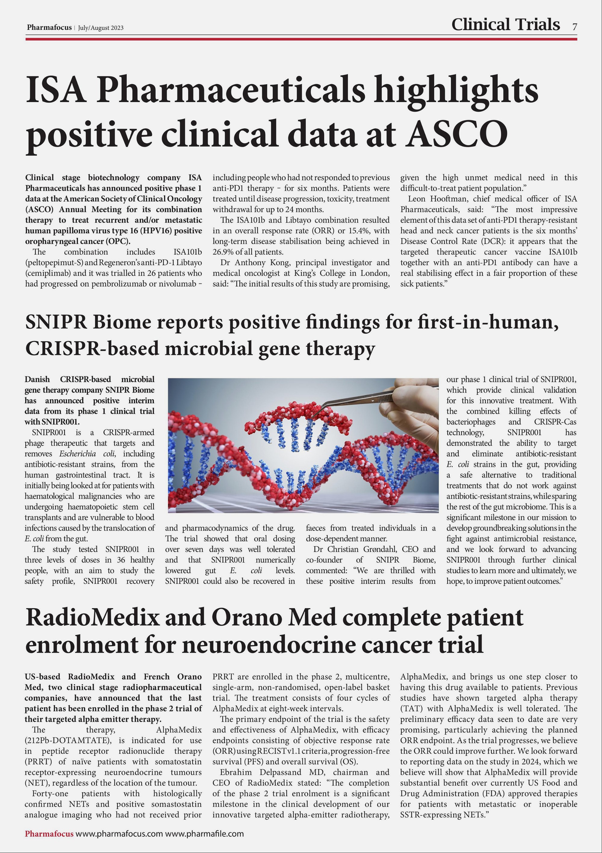 RadioMedix and OranoMed complete patient enrolment for neuroendocrine ...
