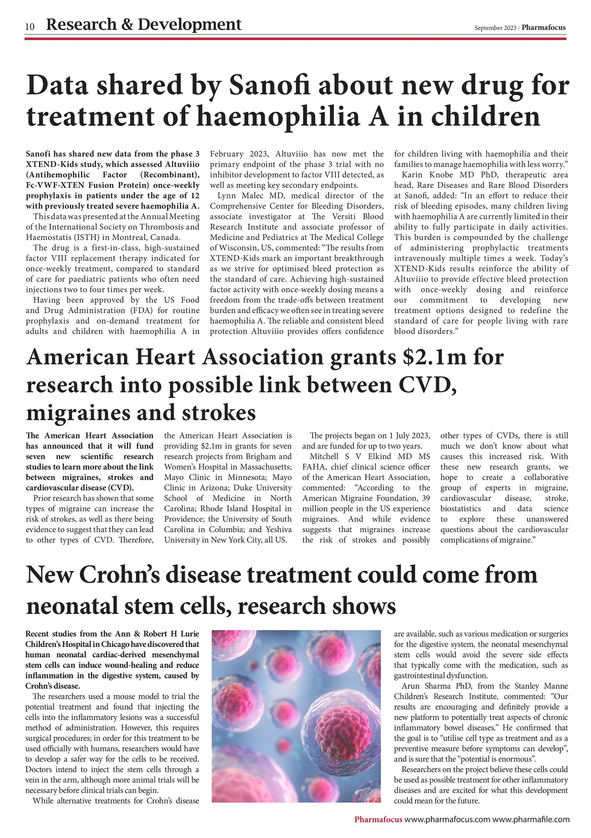 Data shared by Sanofi about new drug for treatment of haemophilia A in ...