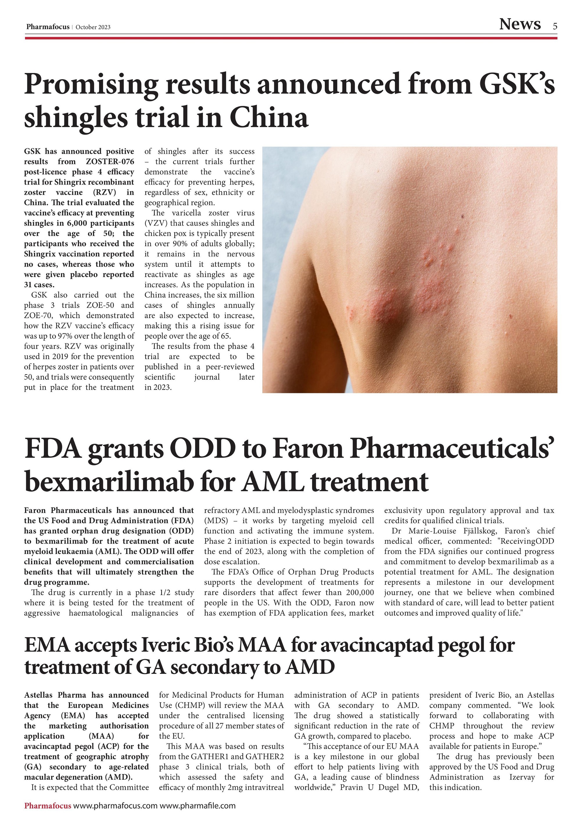 FDA grants ODD to Faron Pharmaceuticals’ bexmarilimab for AML treatment
