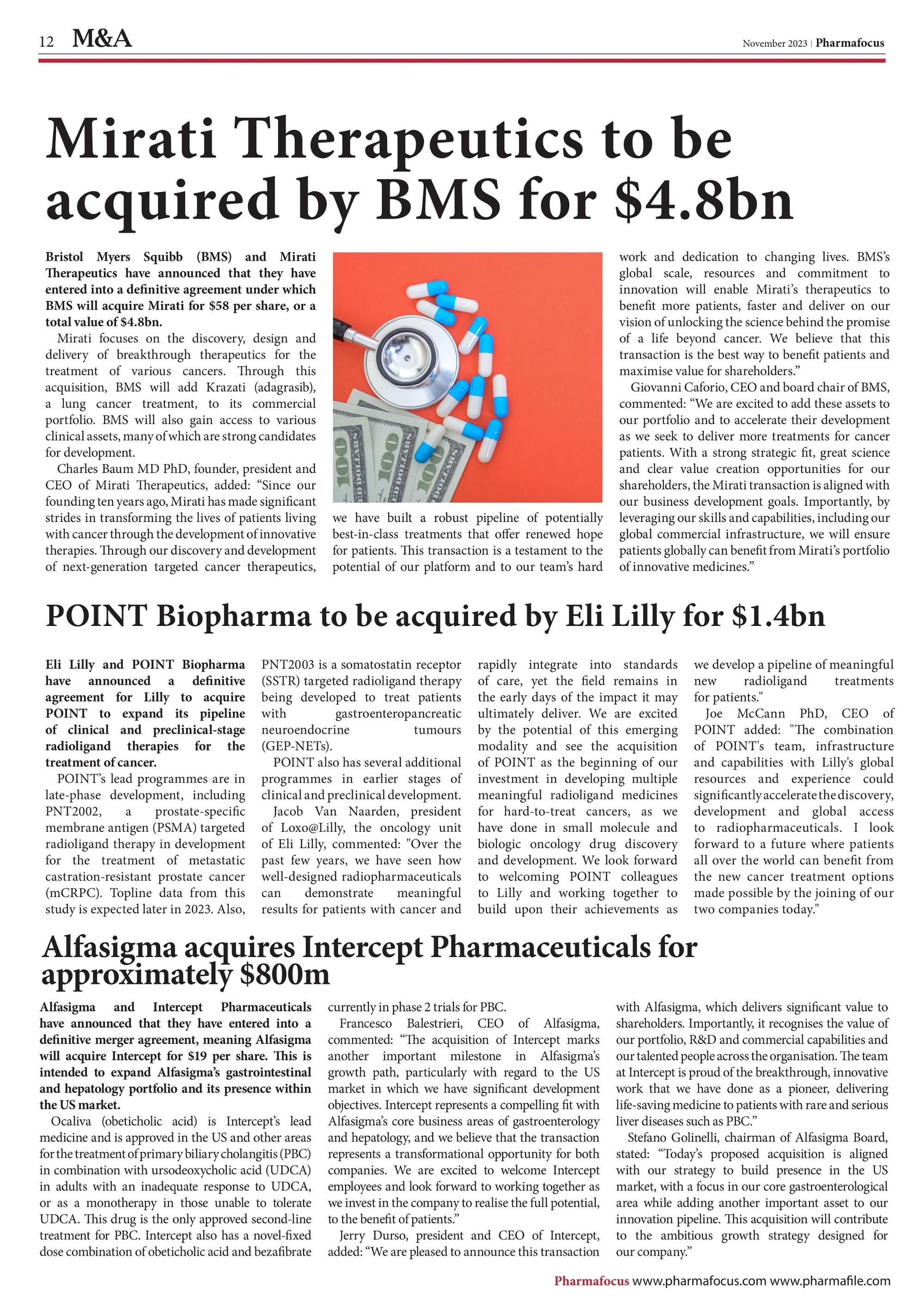 POINT Biopharma to be acquired by Eli Lilly for $1.4bn