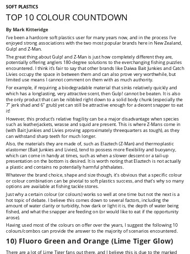 TOP 10 COLOUR COUNTDOWN