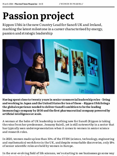 14-15 - WOMEN IN PHARMA: Passion project