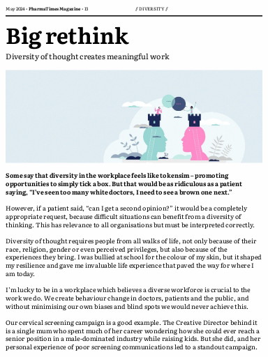 DIVERSITY: Big rethink
