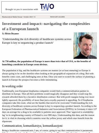 TL TWO COMMS - Investment and impact: navigating the complexities of a ...