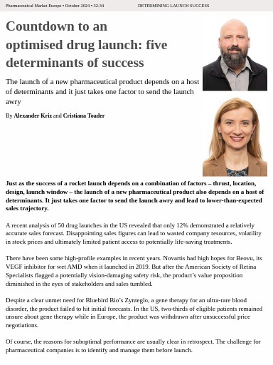 DETERMINING LAUNCH SUCCESS - Countdown to an optimised drug launch ...