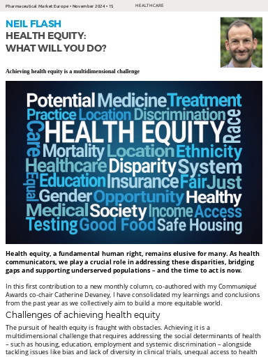 HEALTHCARE - HEALTH EQUITY: WHAT WILL YOU DO?