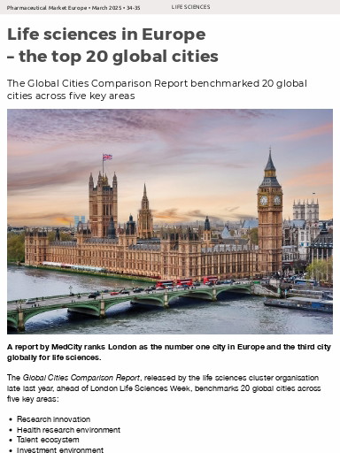 34-35 LIFE SCIENCES – Life sciences in Europe – the top 20 global cities