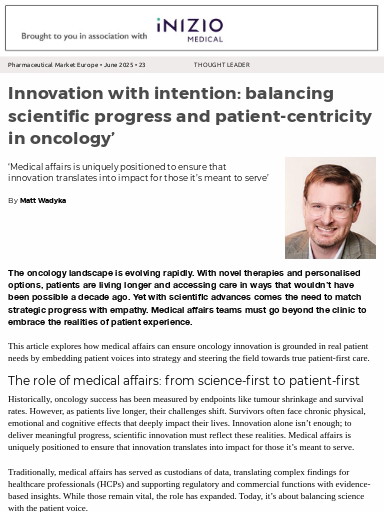 23 TL INIZIO MEDICAL - Innovation with intention: balancing scientific ...