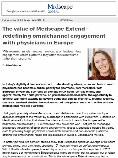 31 ADVERTORIAL MEDSCAPE GLOBAL - The value of Medscape Extend ...
