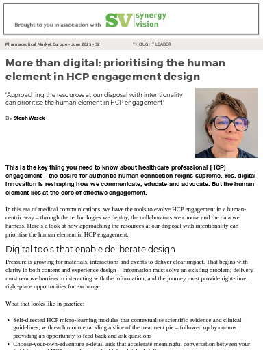 32 TL S V SYNERGY VISION - More than digital: prioritising the human ...