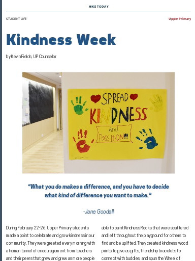 Student Life - UP Kindness Week