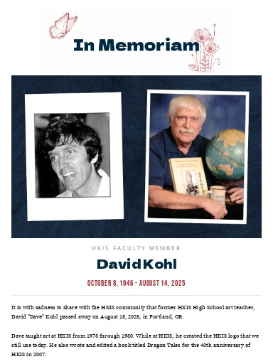 In Memoriam - David Kohl