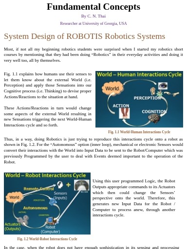 System Design of ROBOTIS Robotics Systems