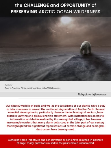 The Challenge and Opportunity of Preserving Arctic Ocean Wilderness