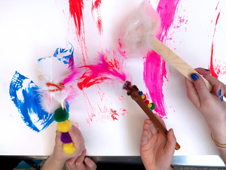 ClipCard: Homemade Paintbrushes