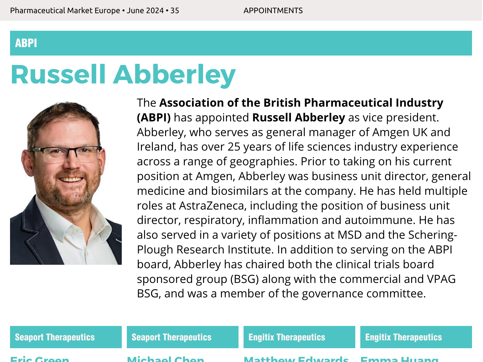 Appointments - June 2024