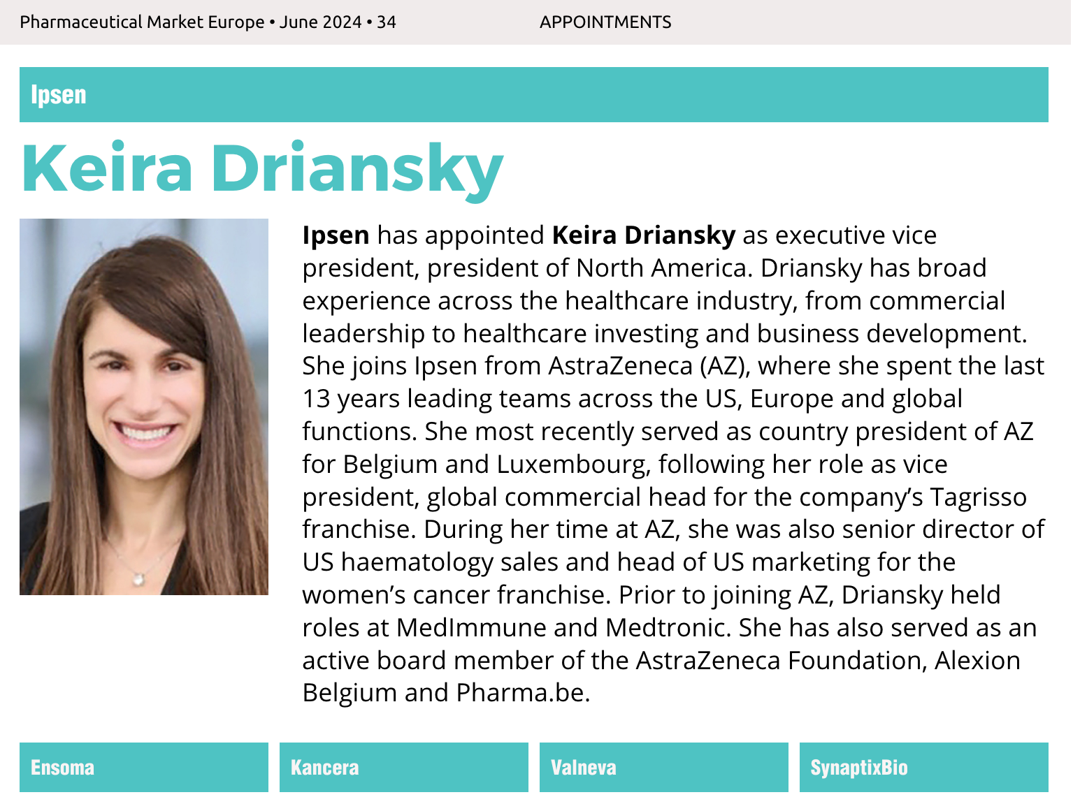 Appointments - June 2024