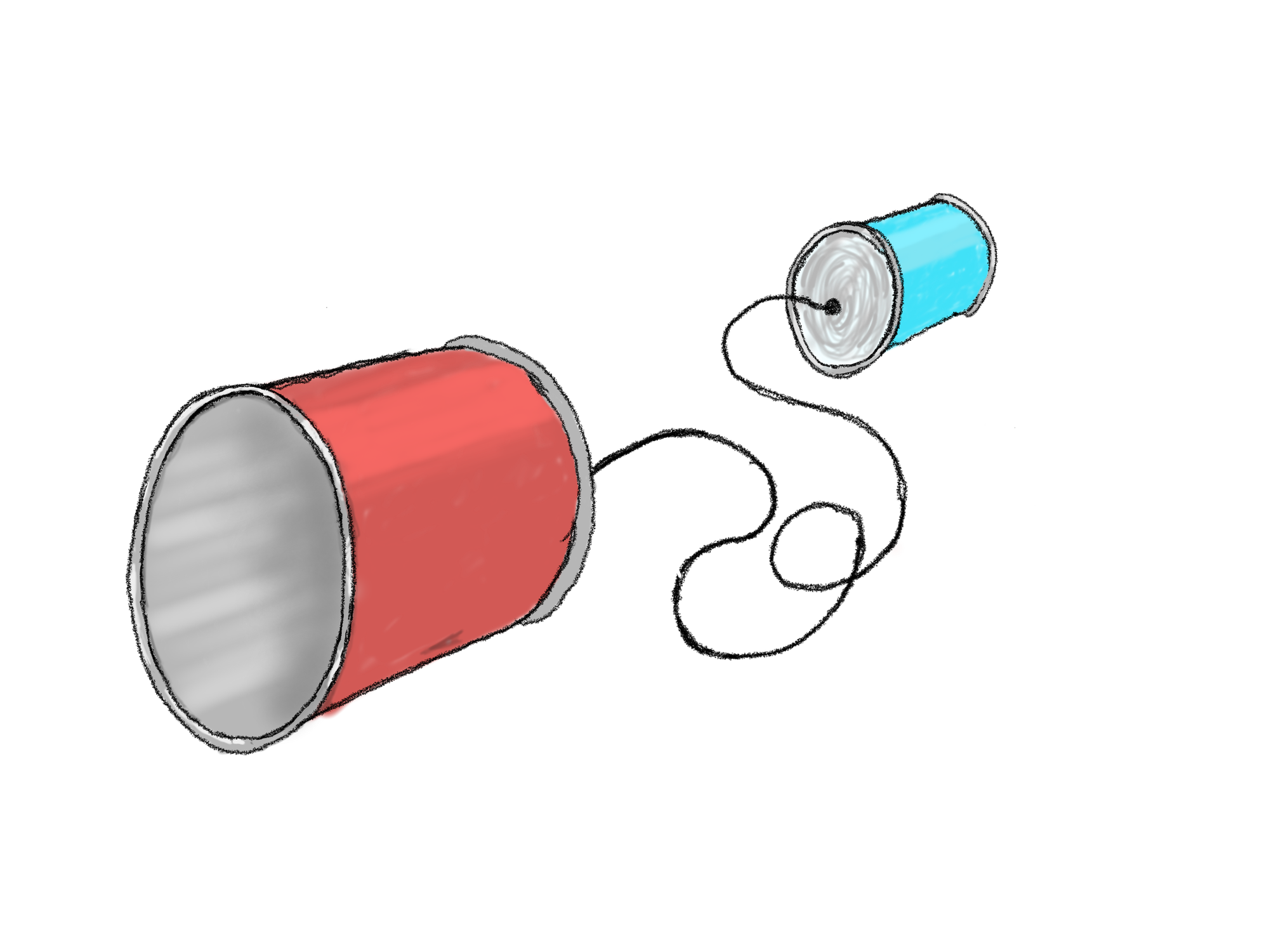 With a tin can, you can…